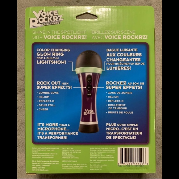 First Act | Toys | Voice Changing Rock Star Light Up Mic Microphone ...